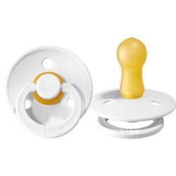 Bibs Colour Kauçuk Emzik-White-0-6 Ay