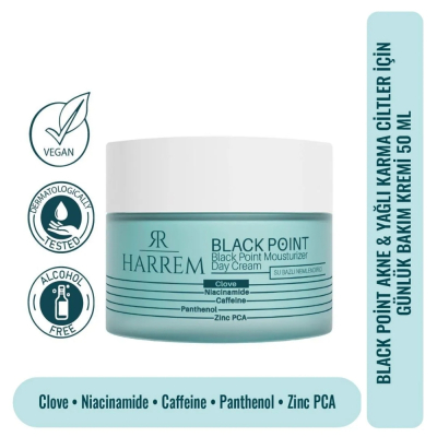 Harrem Black Point Yağlı Ciltler İçin Günlük Nemlendirici 50ml