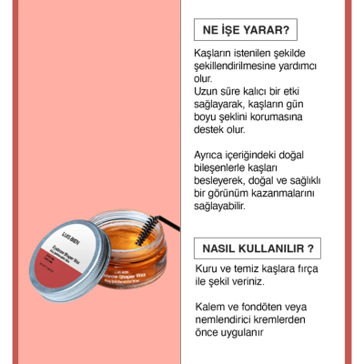 Luis Bien Kaş Şekillendirici ve Sabitleyici Wax 50ml