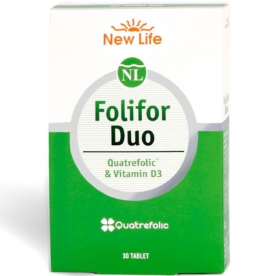 New Life Folifor Duo Vitamin D3 & Quatrefolic - 30 Tablet
