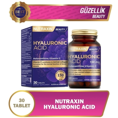Nutraxin Hyaluronik Asit Takviye Edici Gıda 30 Tablet