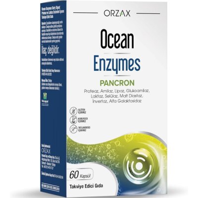 Orzax Ocean Enzymes Pacron Takviye Edici Gıda 60 Kapsül