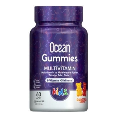 Orzax Ocean Gummies Multivitamin 60 Çiğnenebilir Jel Form