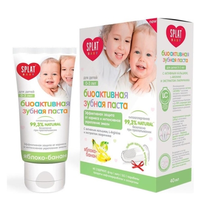 Splat Baby Apple+Banana 0-3 Yaş Diş Macunu+Fırçası