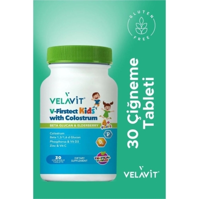 Velavit V-firstect Kids With Colostrum 30 Tablet