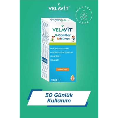 Velavit V-ColiFlor Kids Drops 10ml